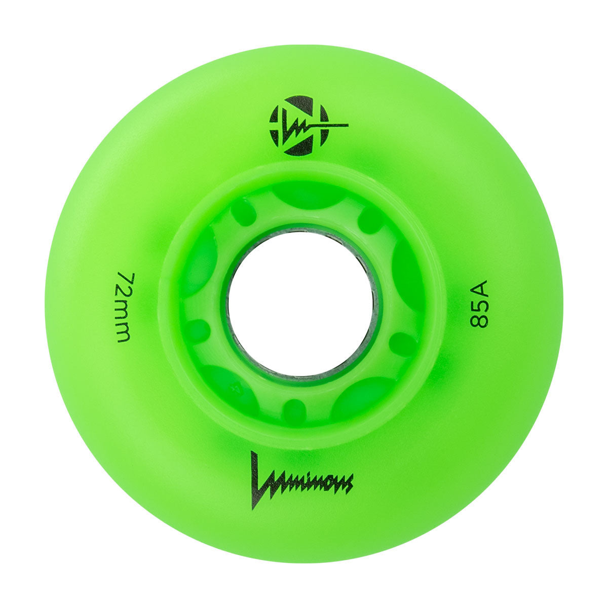 LED INLINE WHEELS - GREEN APPLE GLOW – Luminous Wheels USA